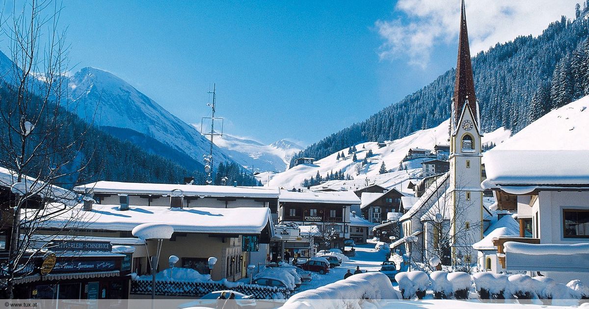 Tux Ski resort - Piste map Ski- und Gletscherwelt Zillertal 3000