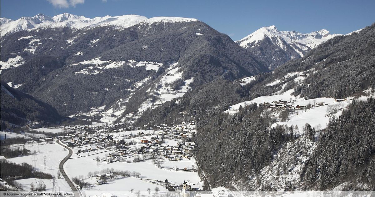 Flattach Ski resort - Piste map Moelltal Glacier