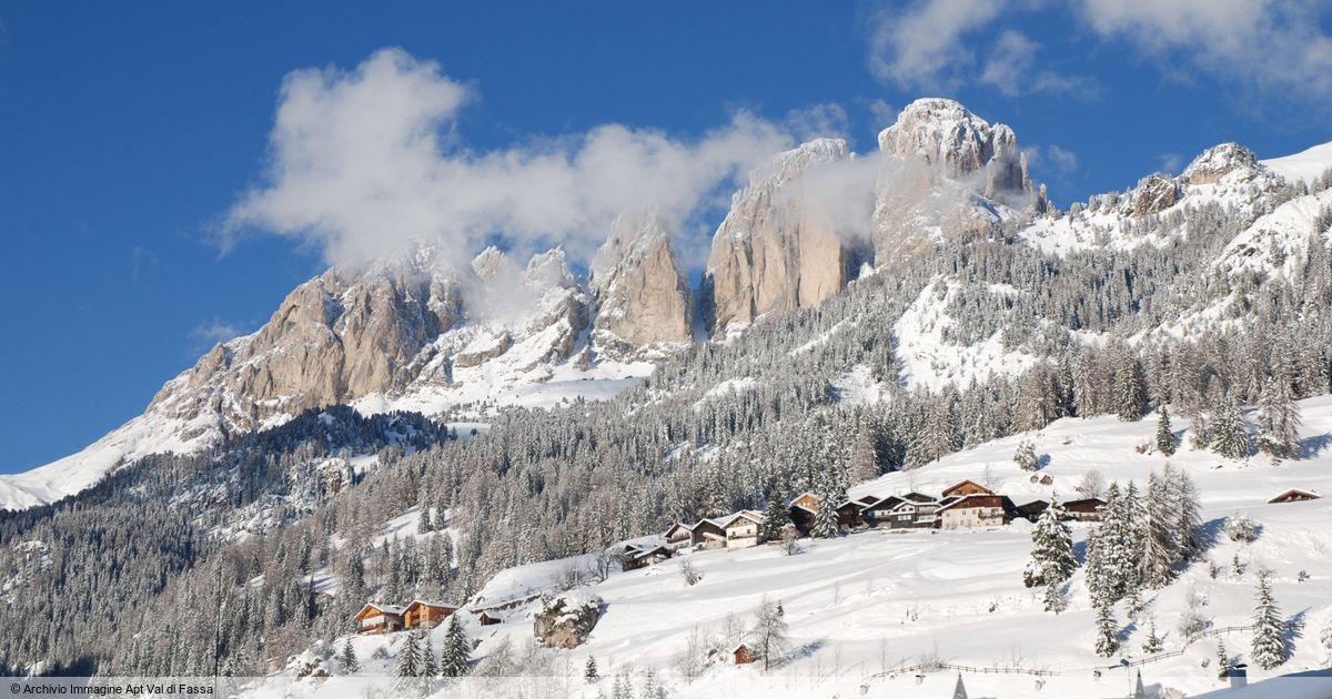 Moena Ski resort - Piste map Alpe Lusia - San Pellegrino
