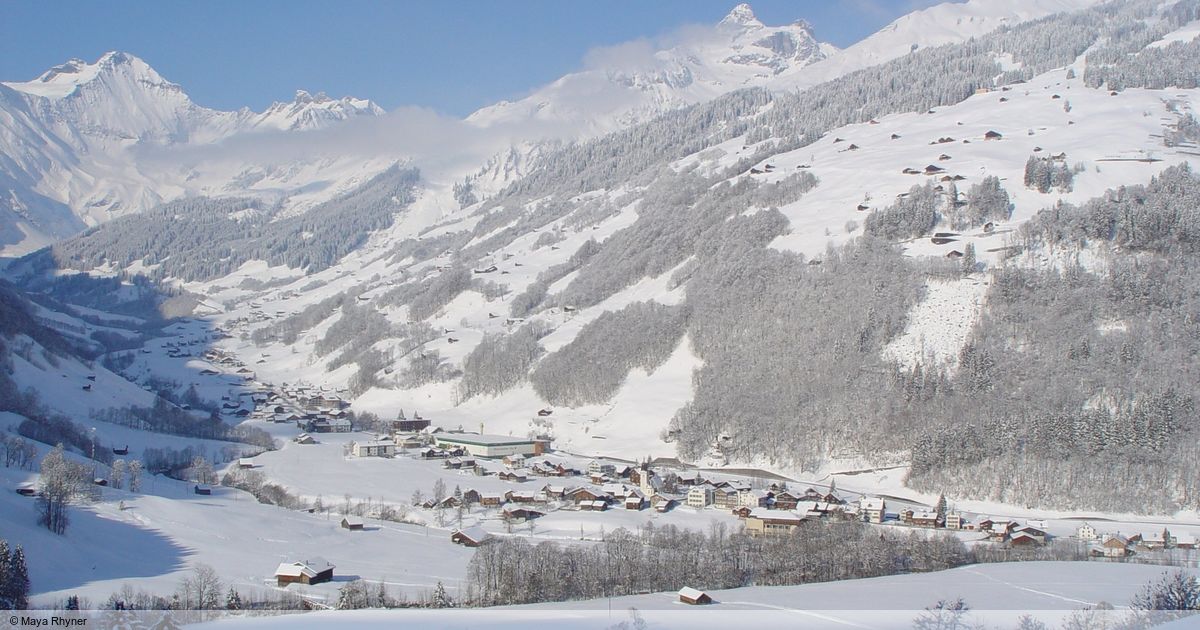 Elm Ski resort - Piste map Elm im Sernftal