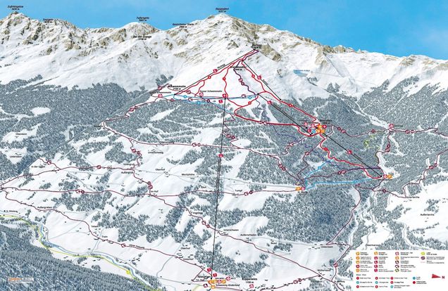 St. Walburg Ski resort - Piste map Schwemmalm